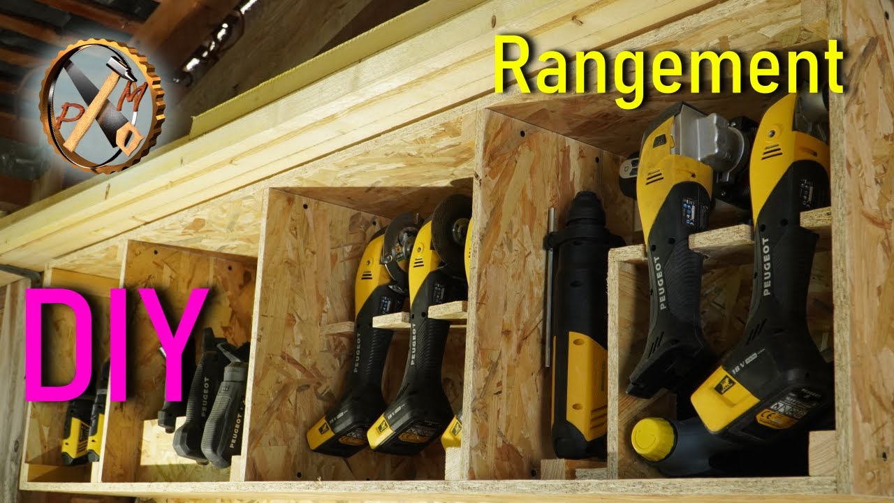 DIY Rangement outillage électroportatif de mon nouvel atelier - Astuce ...