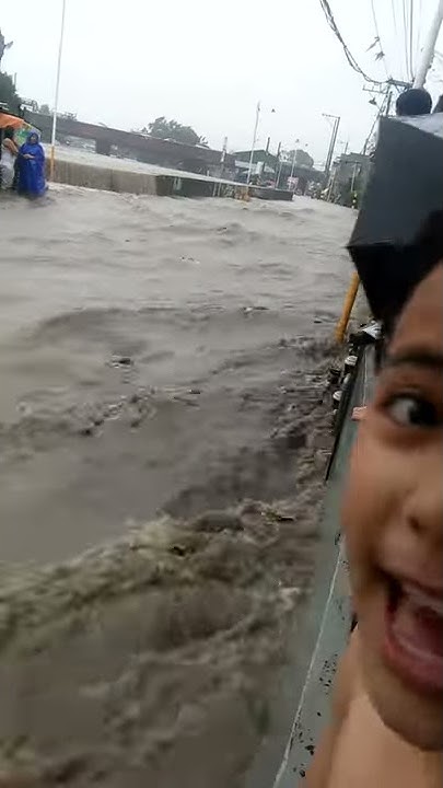 Baha sa noveleta cavite brgy sta rosa road umapaw sa ilog - YouTube