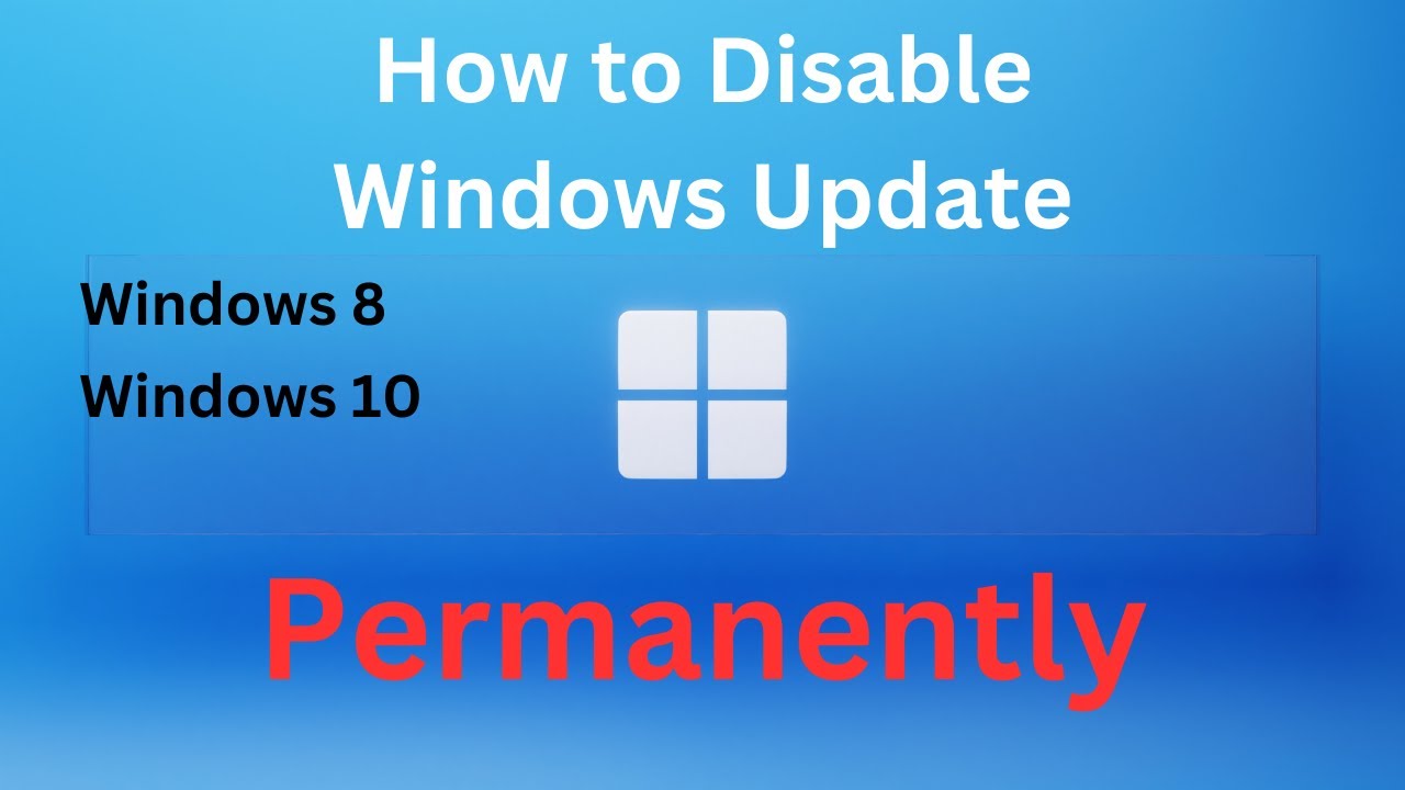 How to disable windows update permanently? Windows update permanently ...
