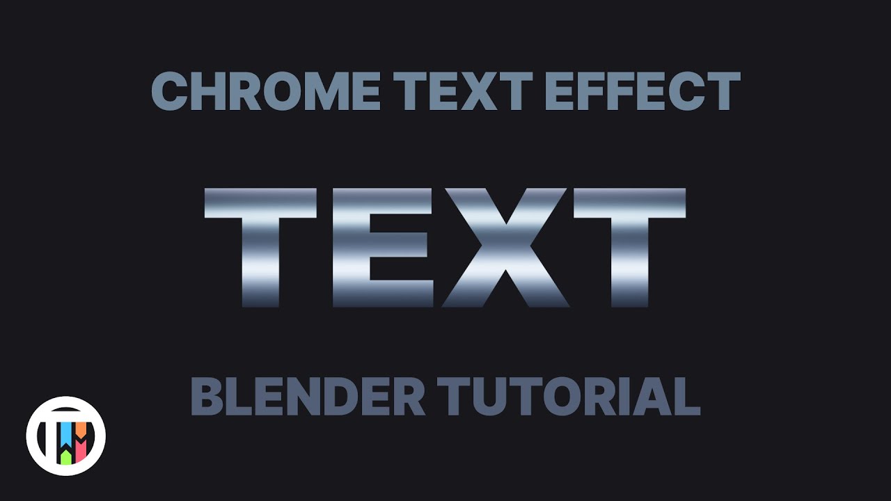 Chrome Text Effect In Blender Tutorial YouTube chrome-text-effect-in-blender-tutorial-youtube