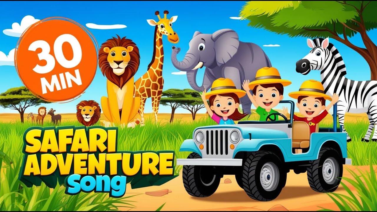 Safari Adventure Song + More Kids Song | Nursery Kids Rhymes | p4poems ...