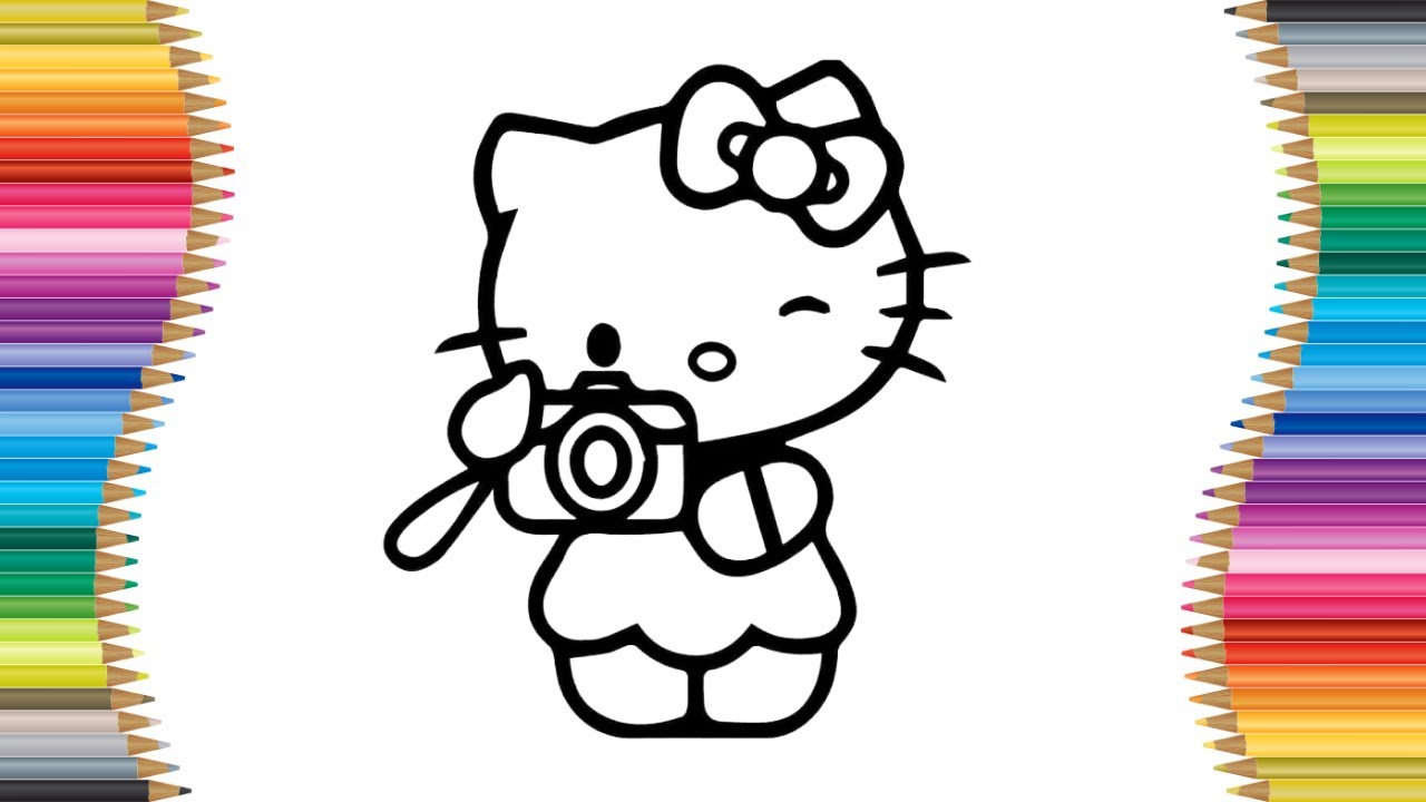 How to draw a cute hello kitty 🐱🐱Step by Step || hello kitty🐱 Drawing ...