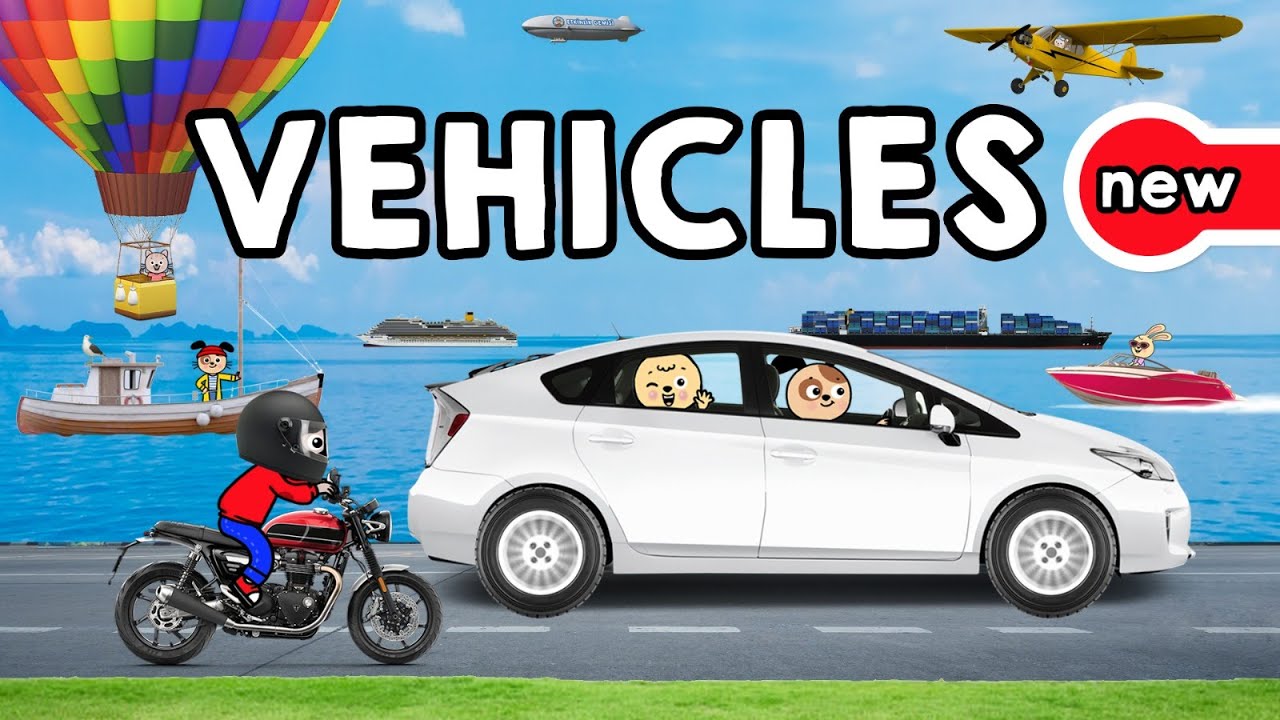 Vehicles Vocabulary and Sounds for kids - YouTube