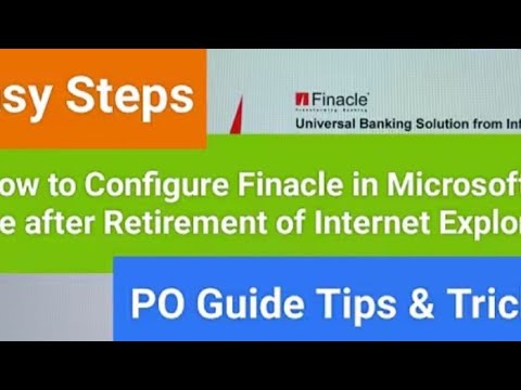 Finacle 10 Settings for New Computers. Step by step instructions for ...