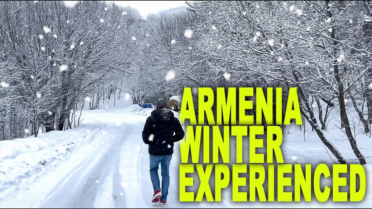 Heavy Snow Fall | Armenia Winter Holiday - YouTube