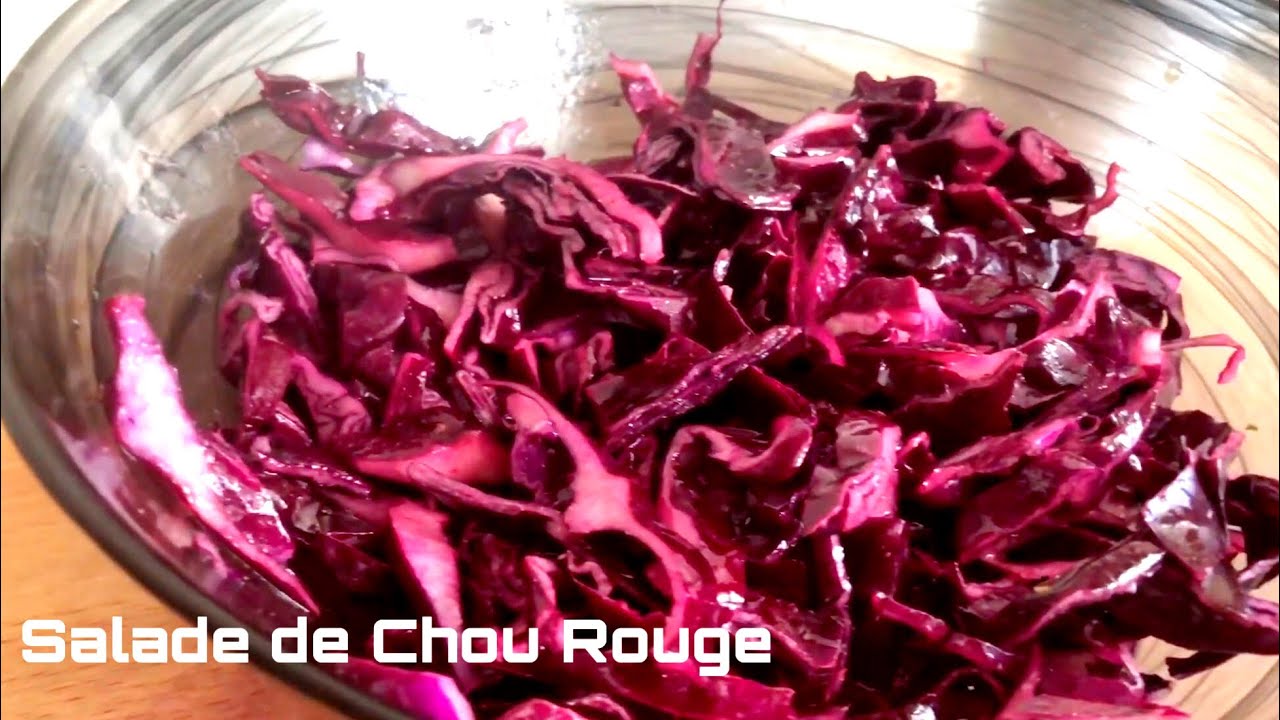 Comment faire une Salade de Chou Rouge 💯 - YouTube