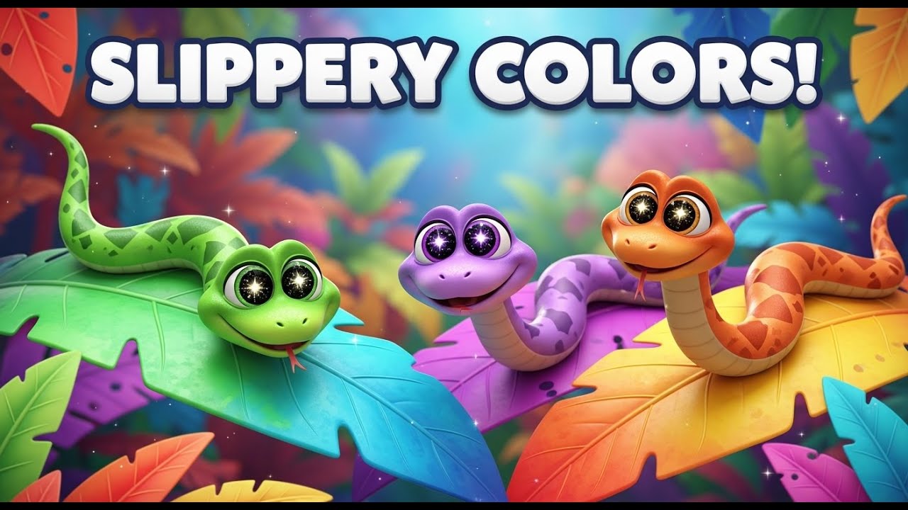 Learn Colors with Slippery Snakes 🐍🌈 | Fun Educational Video for Kids ...