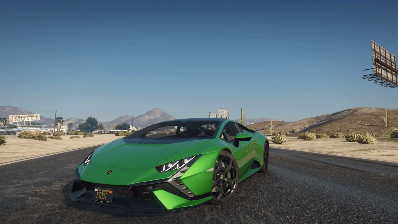 4K60FPS Next-Gen Graphics Desert Rider ft.Lamborghini Huracan Tecnica ...