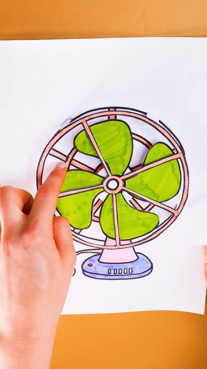 DIY Moving Fan Craft Idea for Kids ☀️ - YouTube
