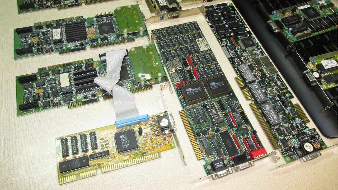 30 years old ISA VGA cards testing - YouTube
