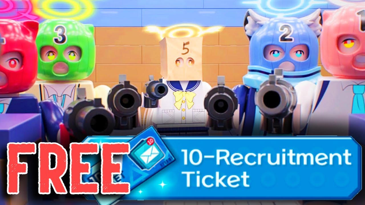 Lego Blue Archive Reaction And Free 10 Pulls.. - YouTube