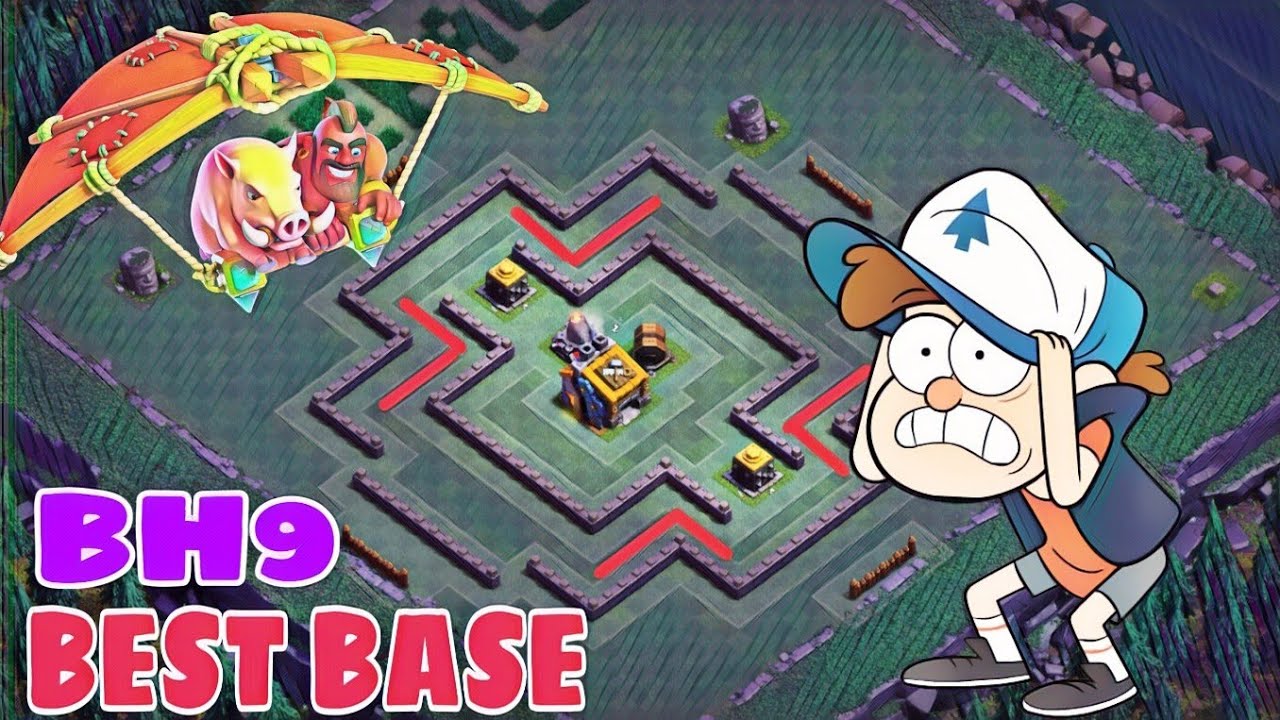 NEW BEST BH9 BASE 2019 WITH REPLAYS | BUILDER HALL 9 ANTI 2 STAR BASE ...