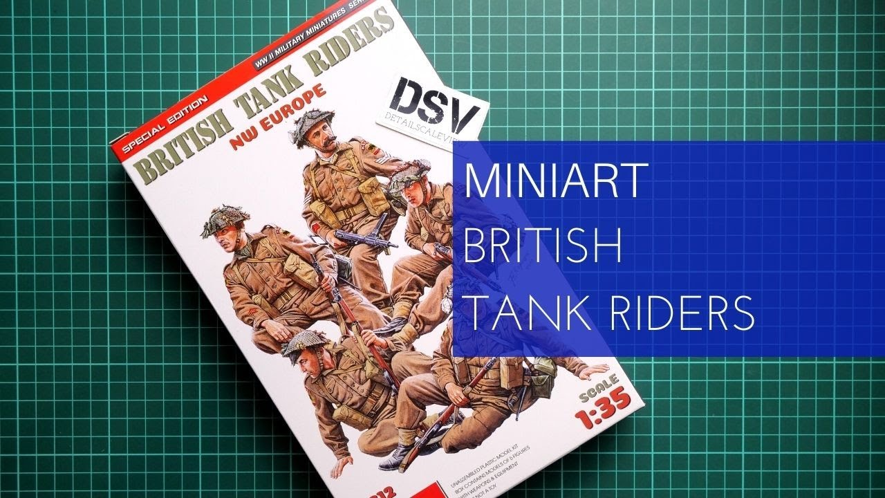 Miniart 1/35 British Tank Riders NW Europe (35312) Review - YouTube