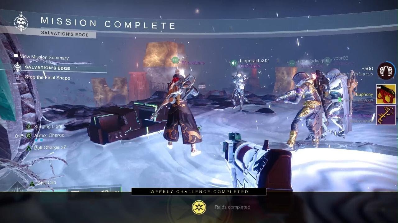 Destiny 2 Salvation's Edge Finally got Euphony - YouTube