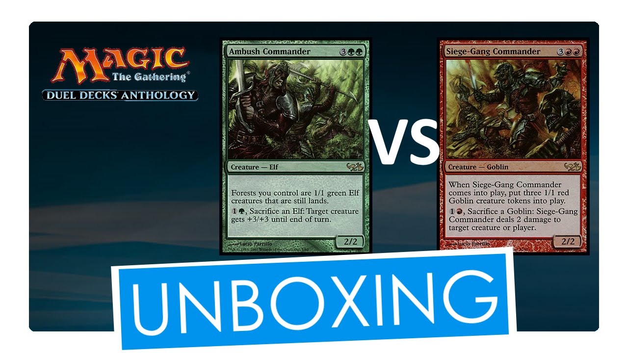 Unboxing: Elves VS Goblins - Duel Decks: Anthology - Magic: The ...