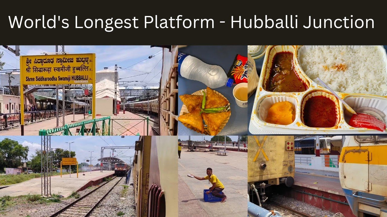 World's Longest Platform 1507 Metres - Hubballi Junction 🚉 - YouTube