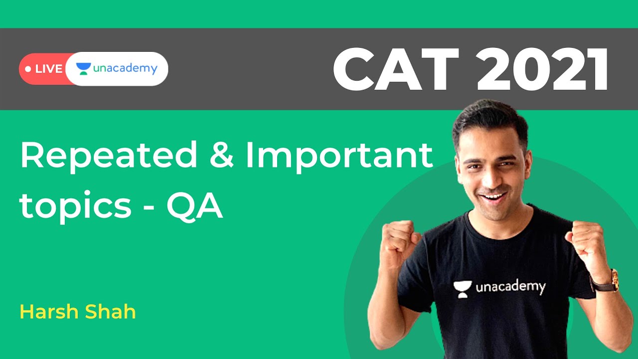 Most Repeated & Important topics for CAT 2021 Quants | cat exam ...