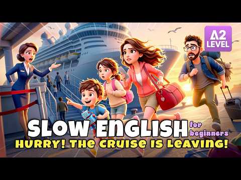 Running Late for the Family Cruise! I Easy English Listening for Beginners (A1–A2)