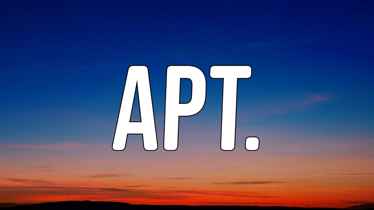 ROSÉ & Bruno Mars - APT. (Lyrics) - YouTube