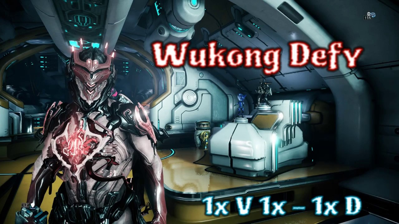 Warframe | Build | Wukong | " Immortal " Tank | Defy - Trotzen - YouTube