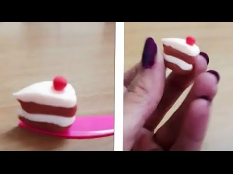 miniature cake pastry | cake pastry with super clay | air dry clay ...