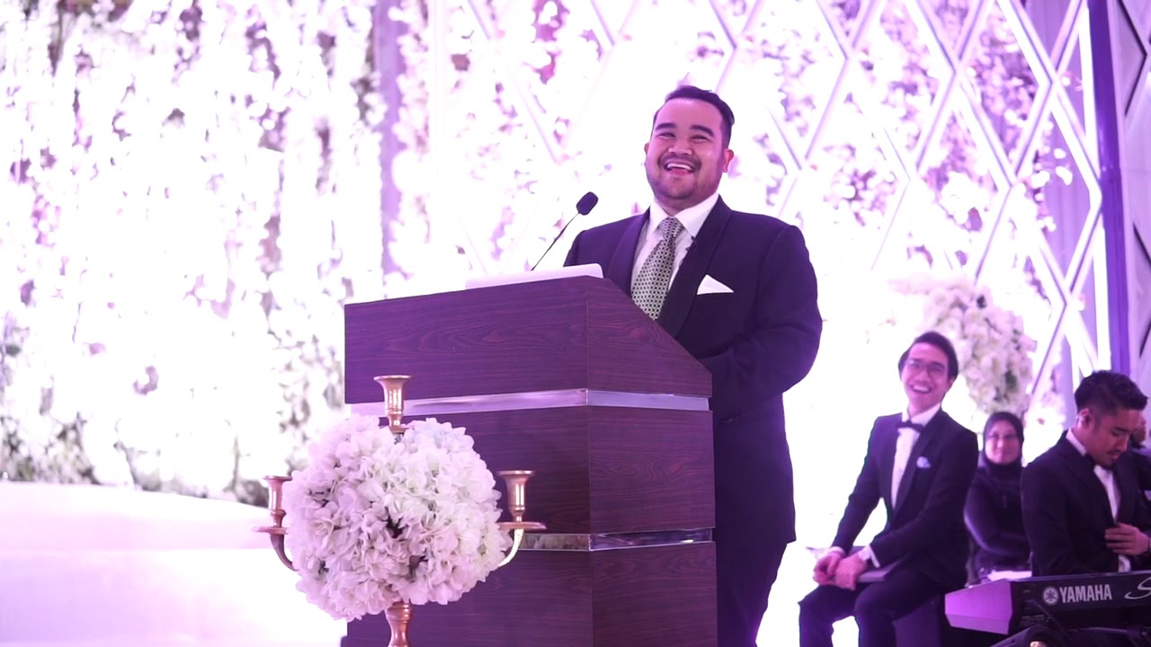 Wedding Speech for Adib Khalid & Izara Aishah by Asyraf Khalid - YouTube