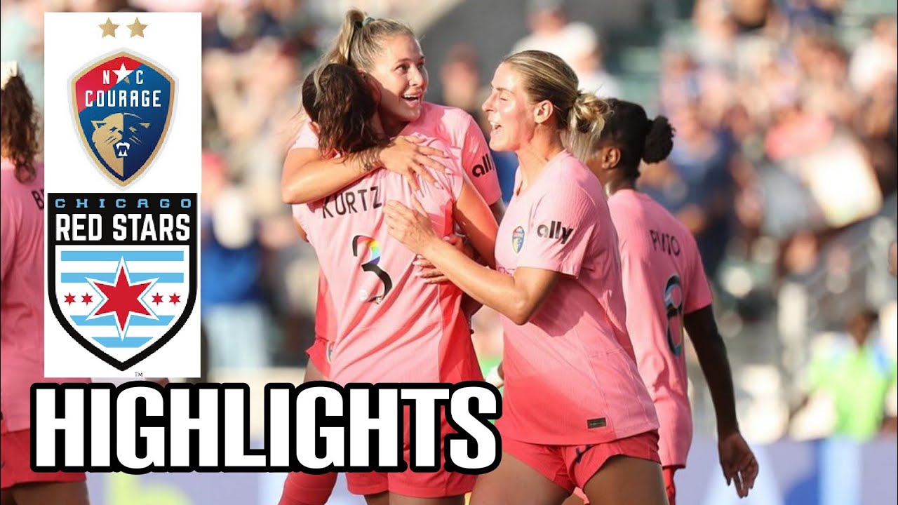 North Carolina Courage Vs Chicago Red Stars + Mallory Swanson Goal ...