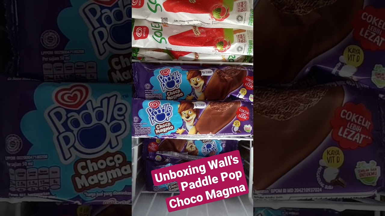 Unboxing Wall's Paddle Pop Choco Magma - YouTube