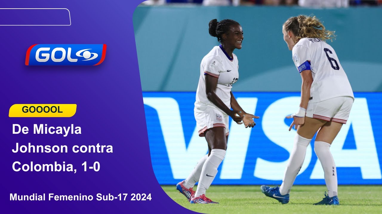 Gol de Micayla Johnson | Estados Unidos vs Colombia | Mundial Femenino ...
