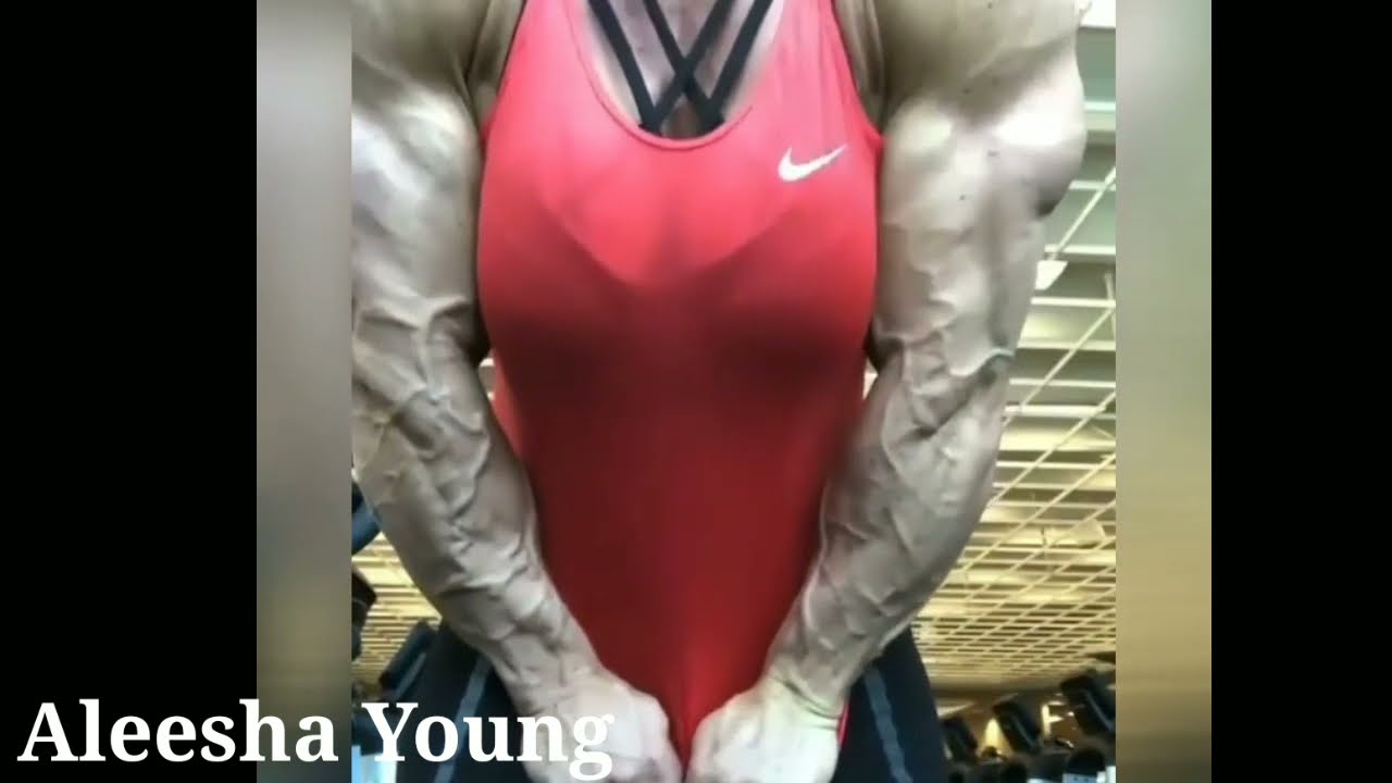 Aleesha Young muscular development | Bigest Female BodyBUILDER - YouTube