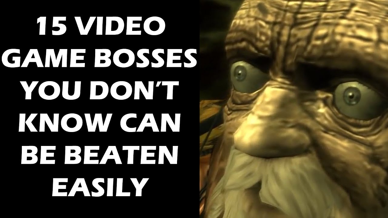 15 Video Game Bosses You Probably Don't Know Can Be Beaten Easily - YouTube