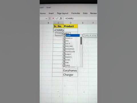 Generate Alphabetic Serial Numbers 🔥 | Excel Important Functions‼️ #shorts #newshort #tips # ...