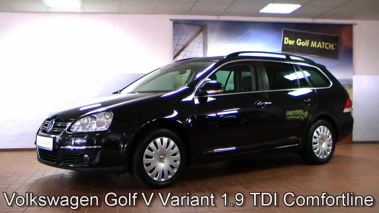 Volkswagen Golf V Variant 1.9 TDI Comfortline Deep Black Perleffekt ...