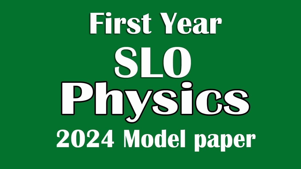 Physics First Year Model paper all kpk Boards || Physics 2024 first ...