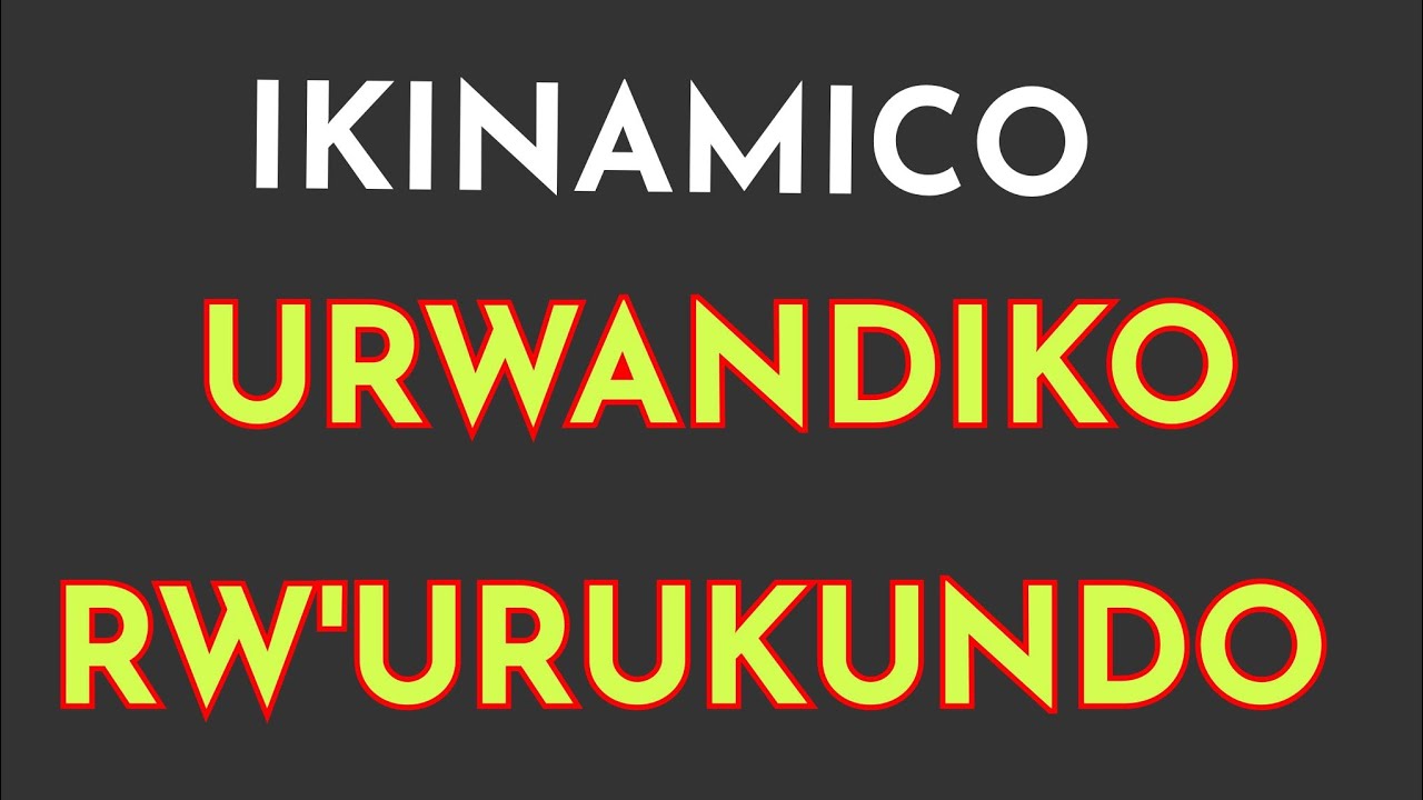 IKINAMICO _Urwandiko Rw'urukundo l ikinamico y'urukundo l itorero ...