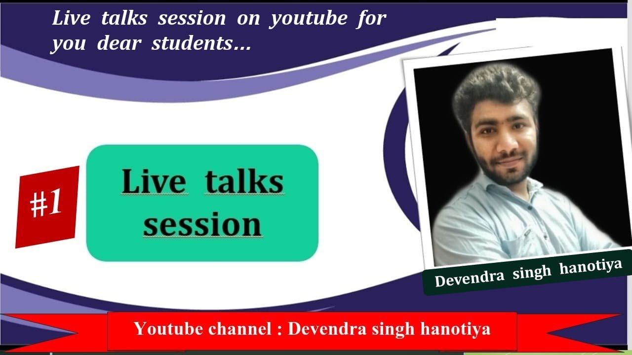 #1 Live Talk session for student - YouTube