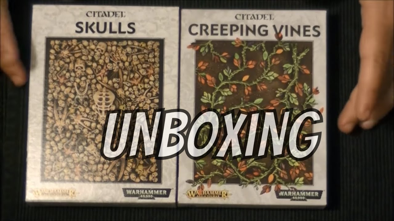 Unboxing Basing Skulls and Creeping Vines - YouTube