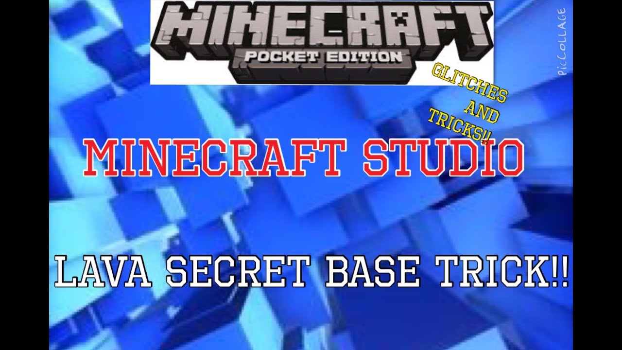 Minecraft Pocket Edition|Lava Secret Base Trick!!|Gliches and Tricks ...