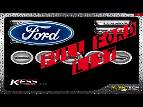 Ksuite 2.53 Kess v2: All Ford Models - Engines and ECUs Showcased in One Video!