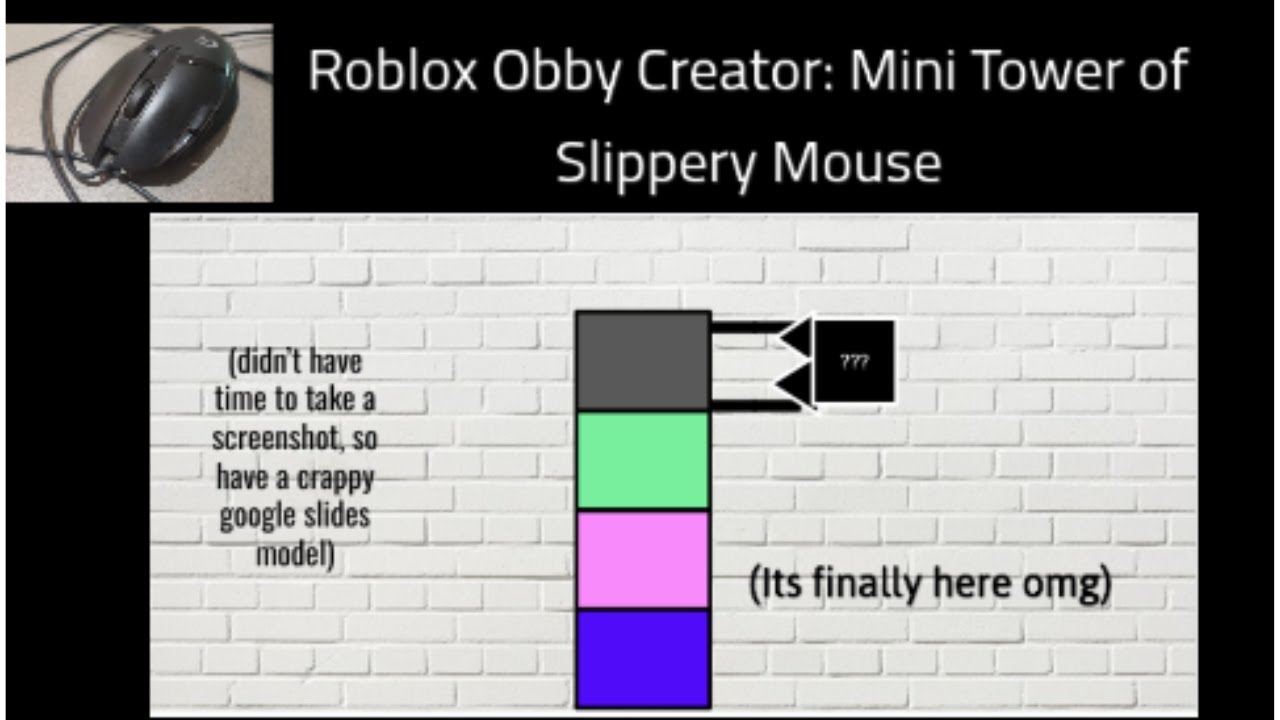 Roblox Obby Creator: Mini Tower of Slippery Mouse - YouTube