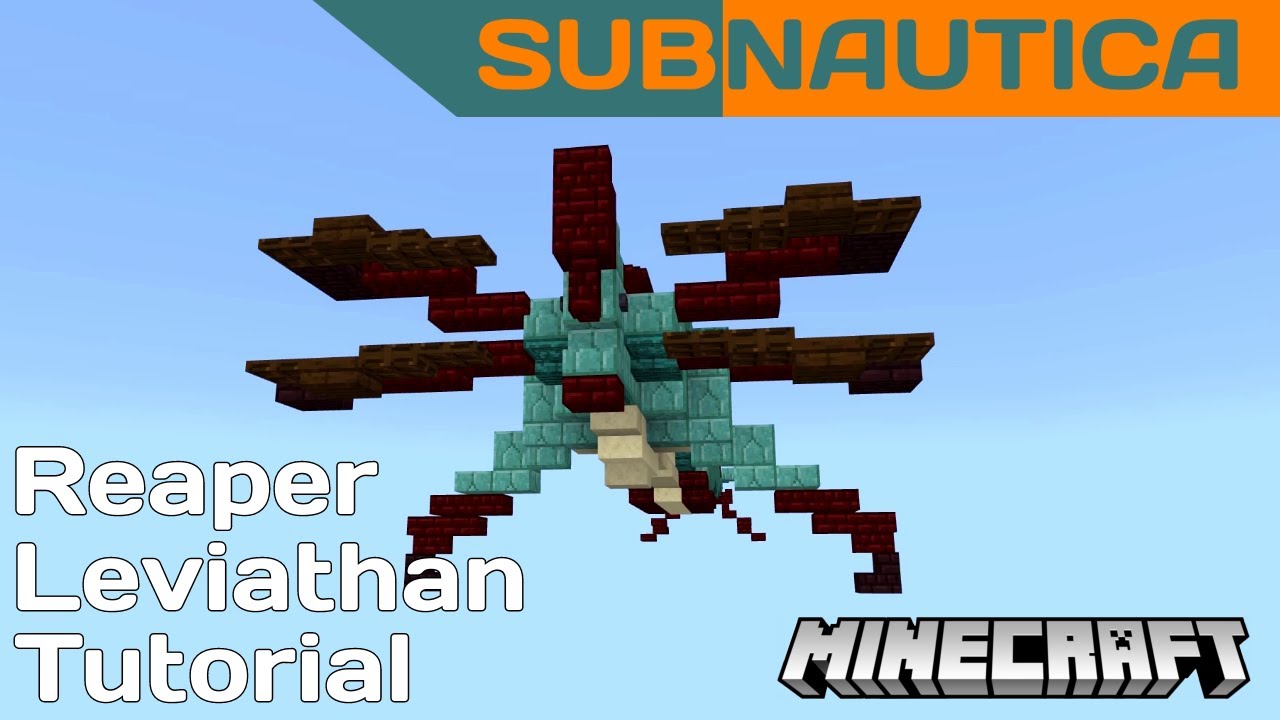 Minecraft | Subnautica Reaper Leviathan Tutorial - YouTube
