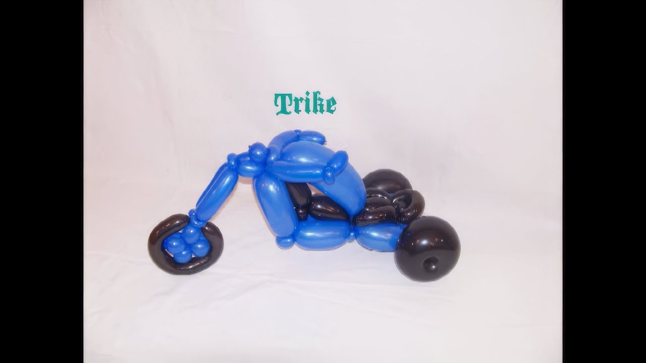 Learn how to make a balloon animal tricycle motorcycle using balloon ...