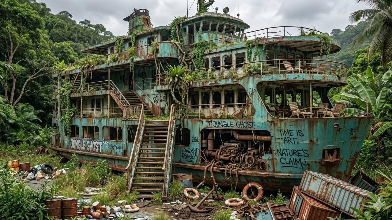 Turning 100 Year Old Abandoned Yacht into a Luxury Jungle Mansion ...