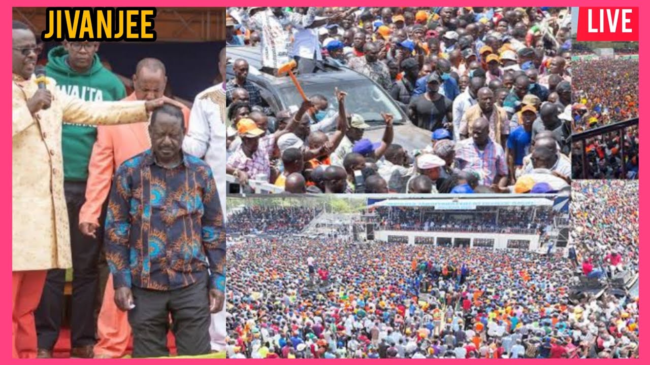 Shock:RUTO'S HUSTLERS JOIN RAILA'S JIVANJEE PRAYERS TODAY|RAILA'S ...