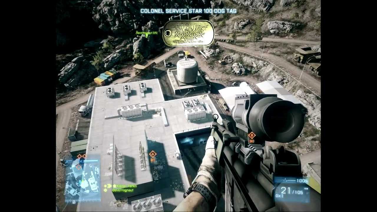 BF3 Colonel Service Star 100(Rank 145) - YouTube