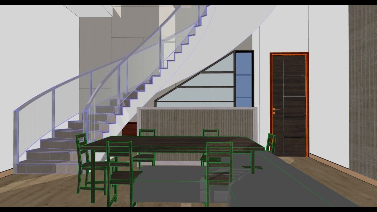 ARCHICAD INTERIOR DRAFT AND RENDERING - YouTube