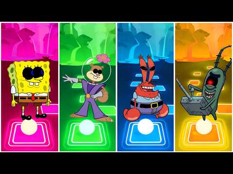 SPONGEBOB EXE VS SANDY EXE VS MR KRABS EXE VS PLANKTON EXE | TILES HOP