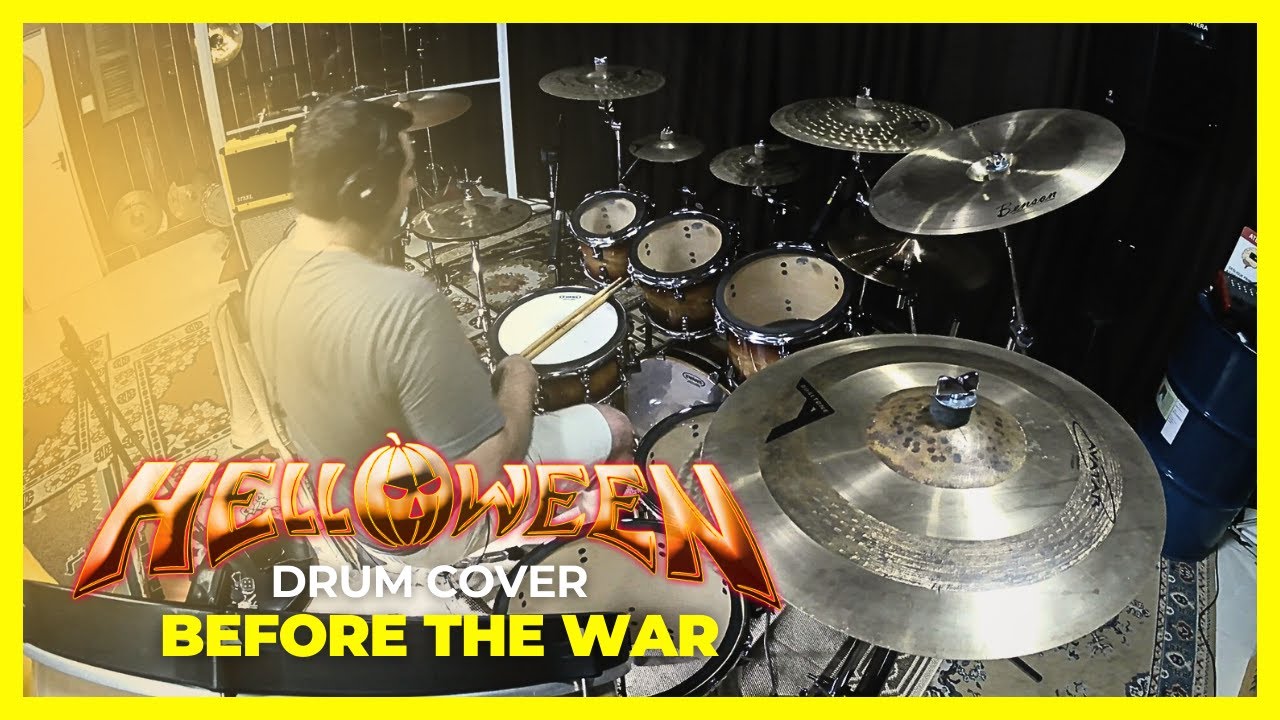 Before The War - Helloween - Drum Cover - Sandro Salla - Tribute to Uli Kusch - YouTube