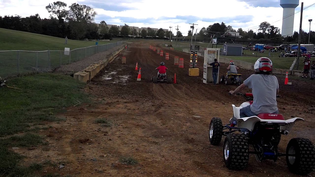 Drag run 350 banshee CPI pipes - YouTube