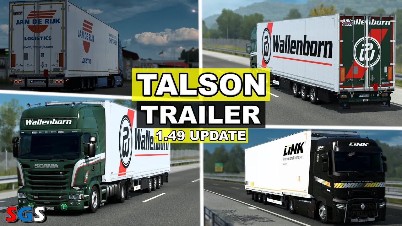 |ETS2 1.49| Talson Trailer [1.49 UPDATE] - YouTube